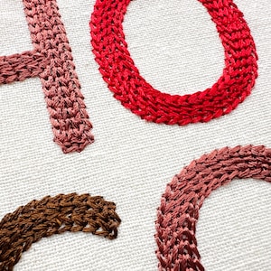 Mini Chain Font Hand Stitch Effect Chain Block Font Machine Embroidery ...