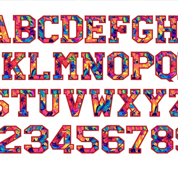 Block Varsity Collegiate Font - Etsy