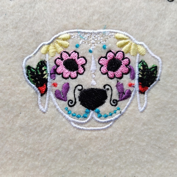 Dog Sugar Skull - Etsy