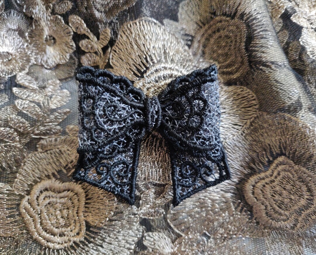 Lace Bow Scallop Edge Double Layer Big Bow for Little Princess FSL Free ...