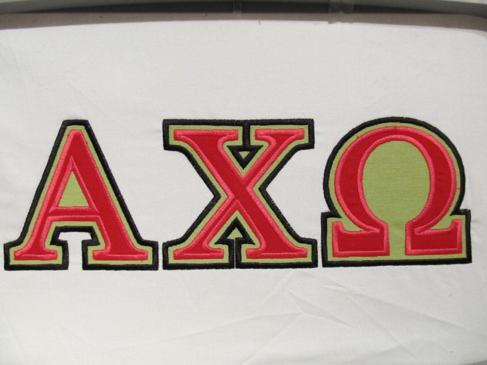 Whole Greek Font, Alphabet, ABC, Letters 2 Step Applique 2 Colors Greek ...