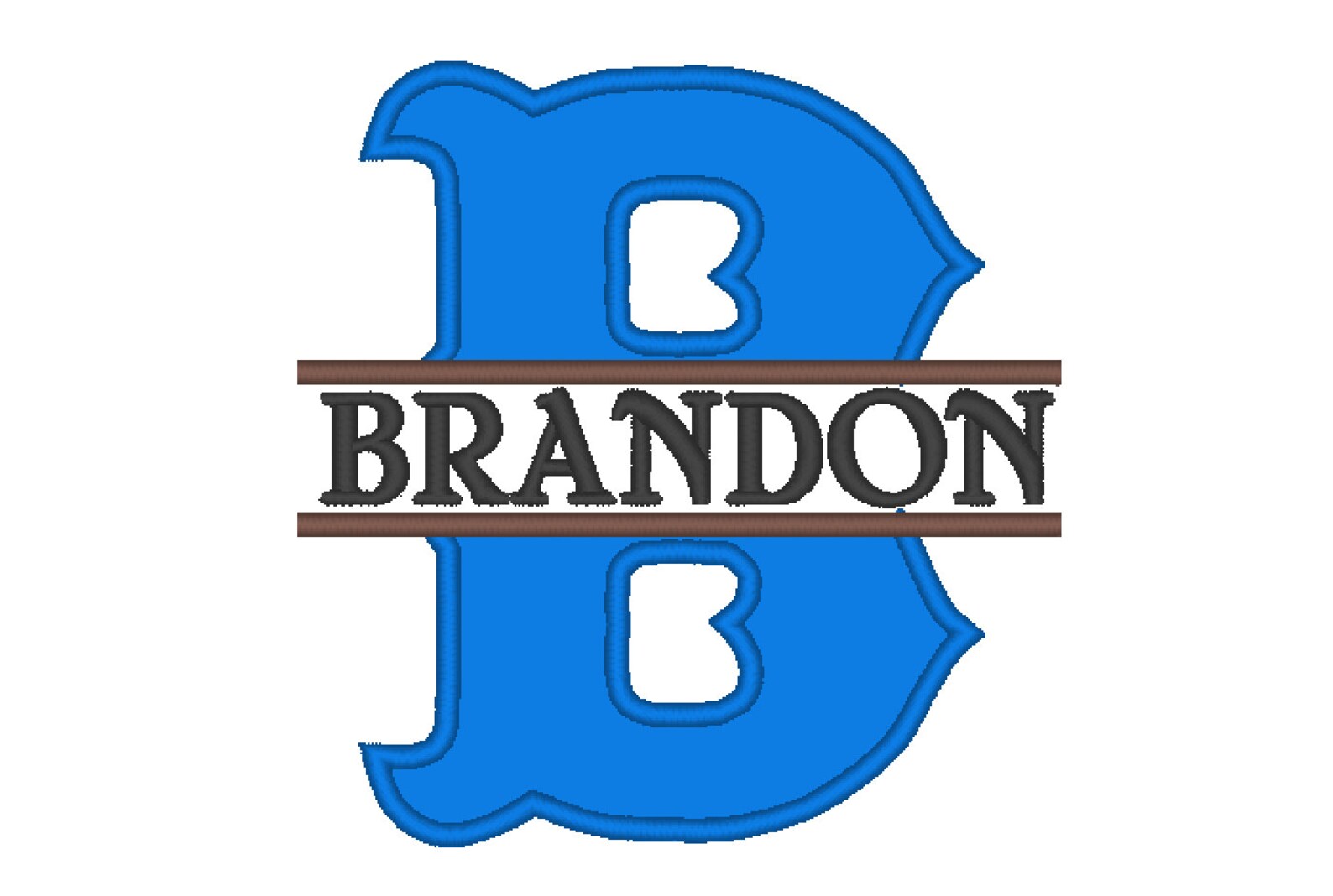 Split Font Machine Embroidery Applique Designs Monogram Set - Etsy