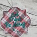 Tartan Plaid Gingham Christmas Tree Ornaments Decoration or Gift Tags ...