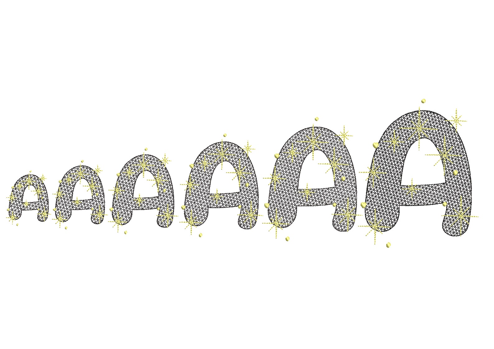 Sparkle Glitter FONT Night Starry Sky Alphabet Kids Girl - Etsy