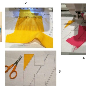 Classic Grid Patchwork Font Rag Edges Applique Alphabet Letters and ...