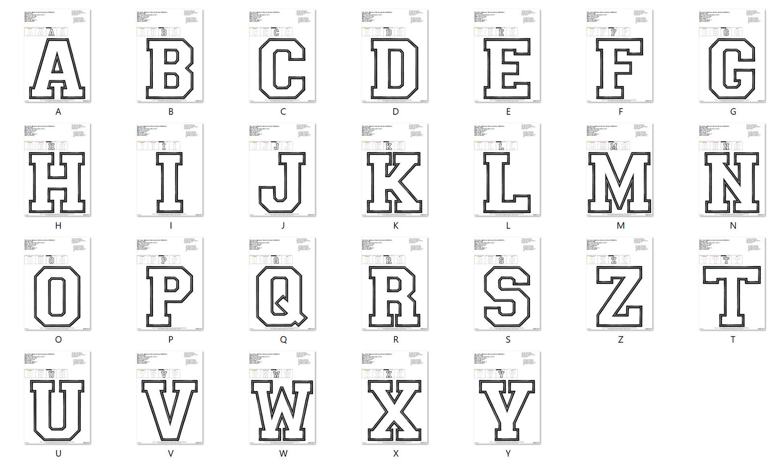 Block Athletic Collegiate Applique Sport Font Machine - Etsy