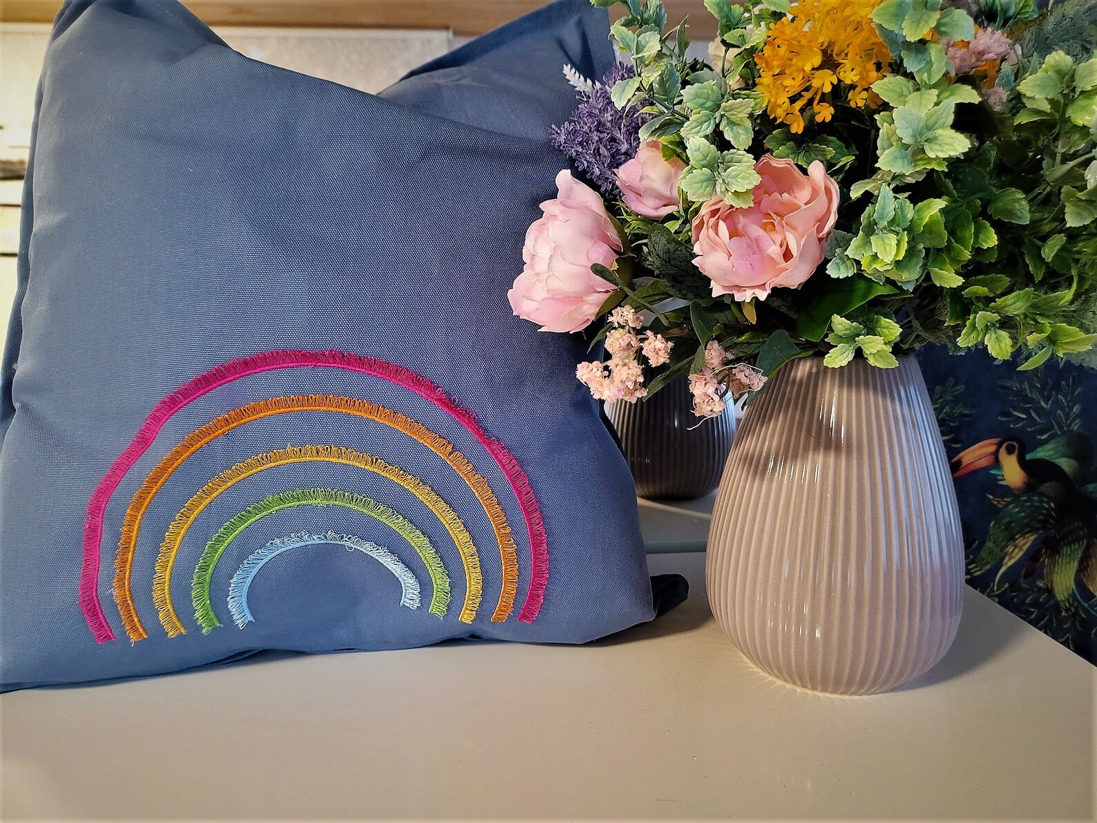 Fringed Rainbow, Awesome Fluffy Rainbow, Fringe in the Hoop ITH Machine ...