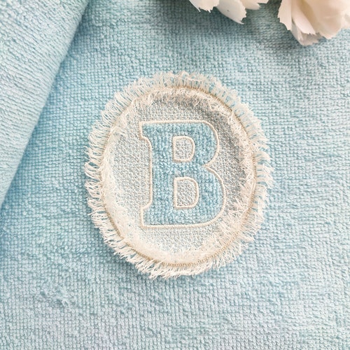 Embossed Monogram Terry Towel Machine Embroidery Designs A-Z - Etsy