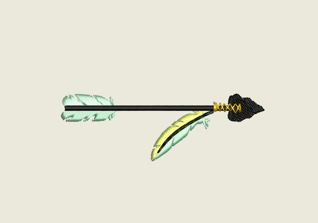 Assorted Mini Arrows, SET of 6 Single Arrows Machine Embroidery Designs ...