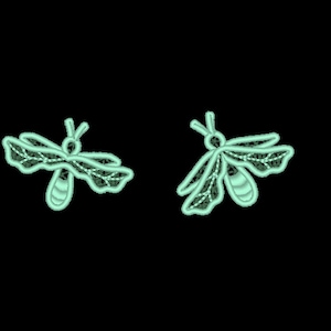 Mini Little Small Wonderland Firefly Glow, Glowing Fireflies Lace FSL ...