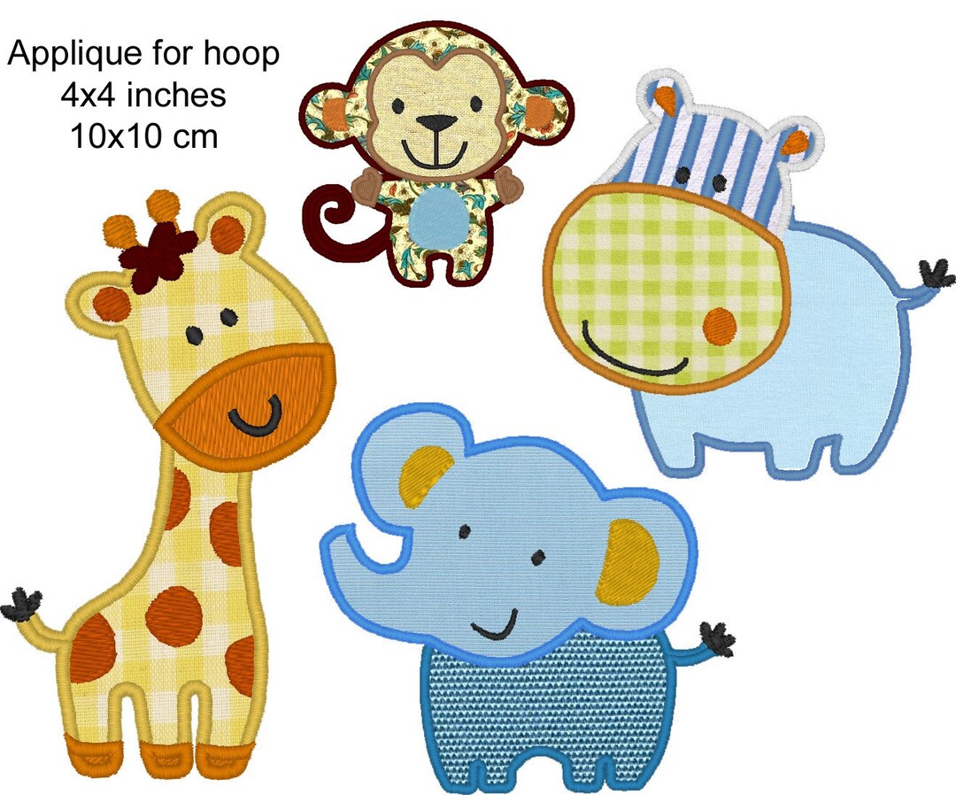 Wild Animals - Elephant, Monkey, Giraffe and Behemoth - Machine ...