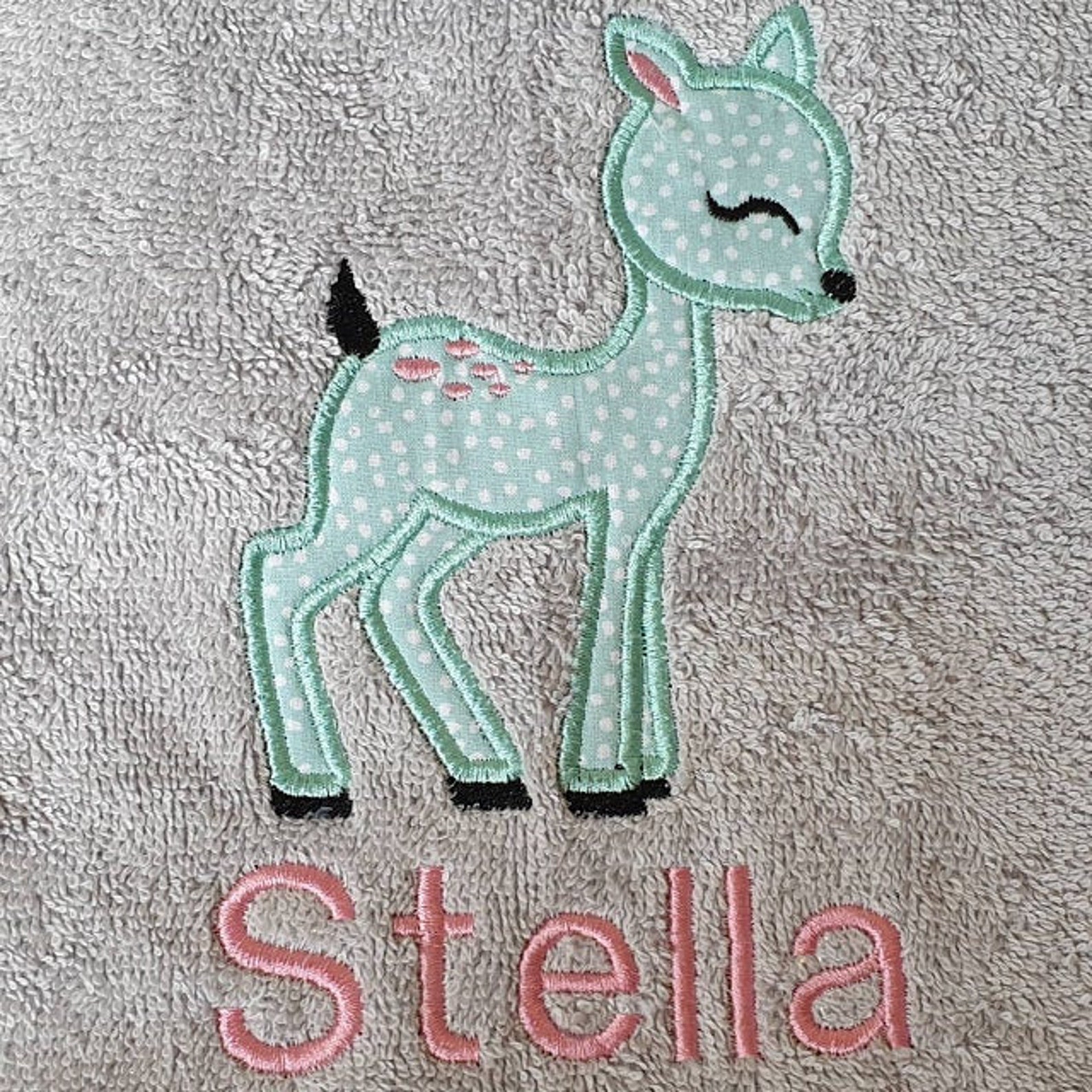 Little Baby Deer Fawn Applique Design Wild Animal Buck Deer Baby Kids ...