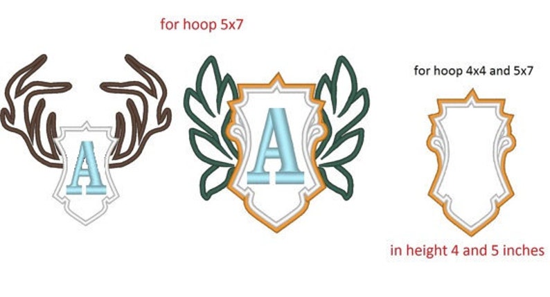 Boyish Monogram Font Frame 3 Types Machine Embroidery - Etsy