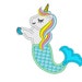 Unicorn Mermaid Mermicorn Cute T-shirt Applique Embroidery Design 4x4 ...
