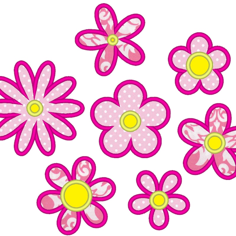 Flower Appliques Daisy - Etsy