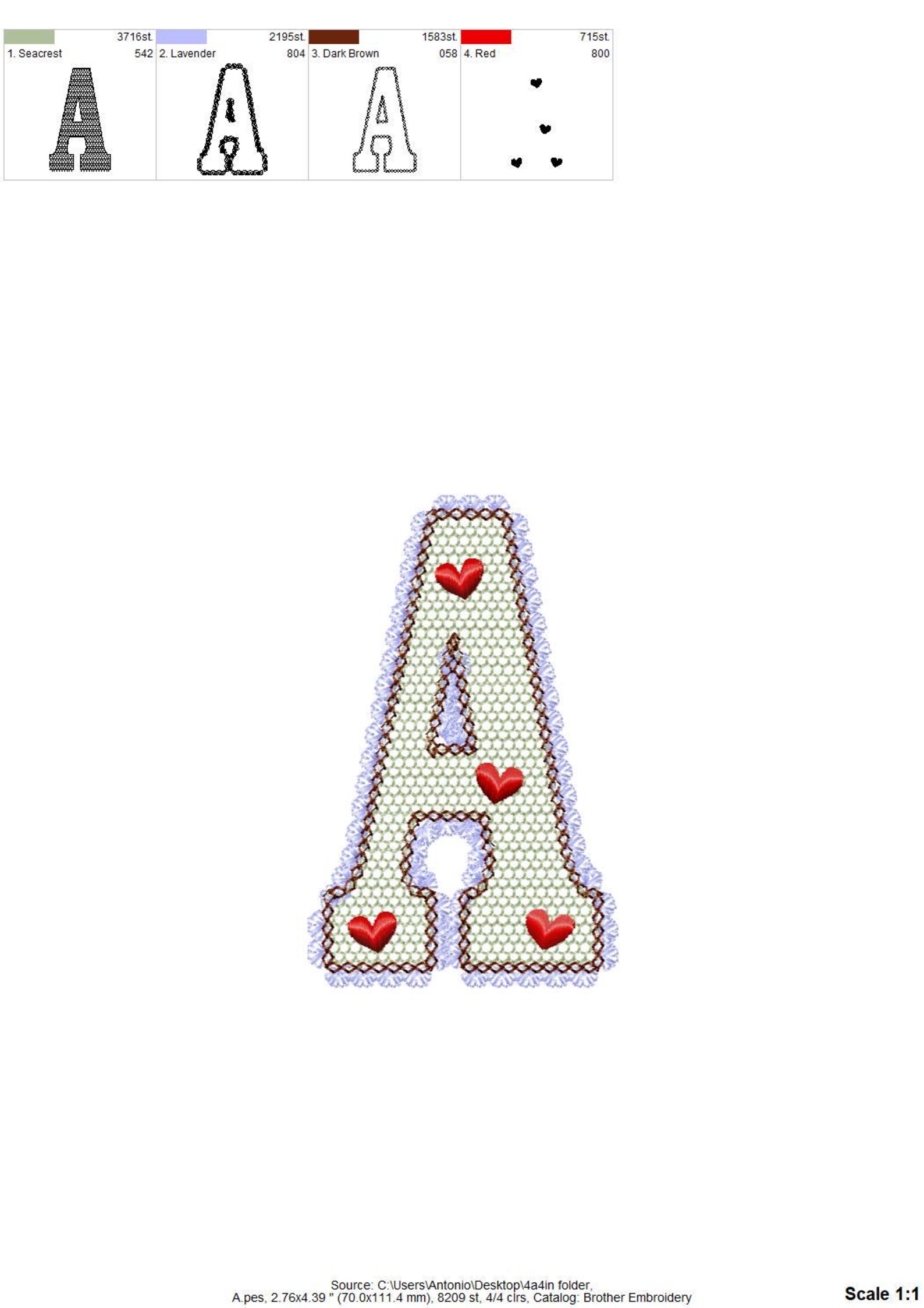 Lace Edge Valentine FONT Lace Patterned Alphabet Monogram Heart ...