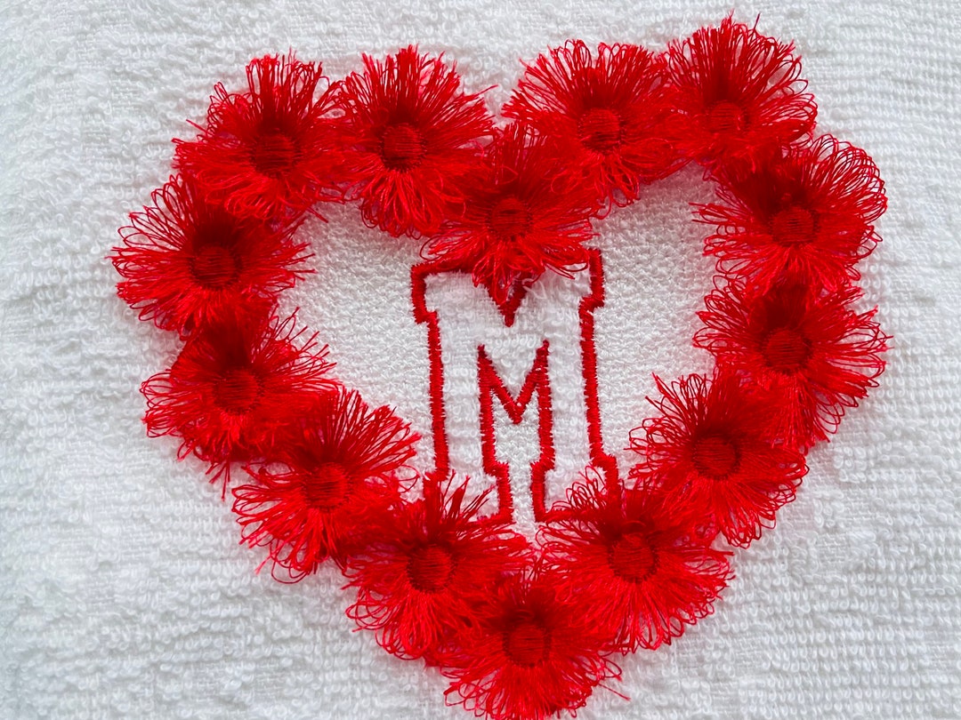 Pom Poms Fluffy Valentine Heart Pompoms Awesome Hearts Fringed Fluffy ...