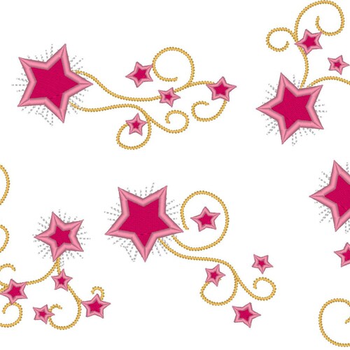 Shooting Swirly Stars Set of 3 Different and in Multiple - Etsy