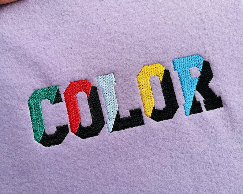 Varsity Collegiate Split Diagonal Fill Stitch 2 Color Font Machine ...