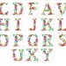 UPDATED Floral Whole Entire Alphabet Garden Flag Monogram Liberty ...