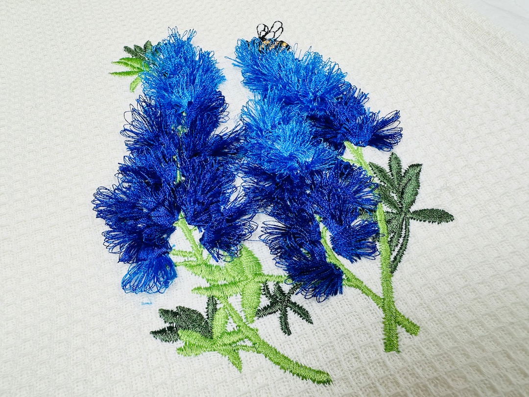 Bluebonnet Fringe Flowers Machine Embroidery Designs Bluebonnet Texas ...