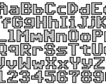 Pixel Font Design - Etsy