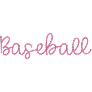 NEW! Baseball Stitch FONT Awesome Sports Stitch Handwritten Script ...