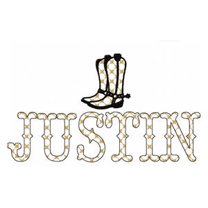 Classy Patterned Font Monogram Western Alphabet Letters Machine ...