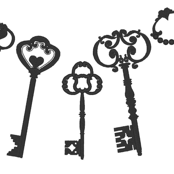 Flower Skeleton Key - Etsy