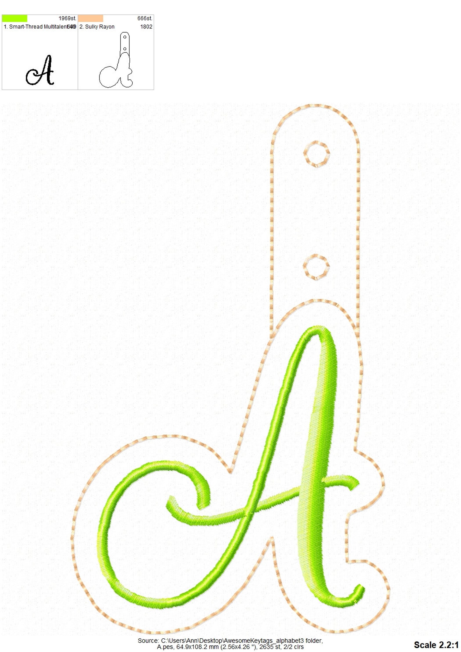 Key Fob Snap Tab Monogram Script Initial Letters From A up to Z in the ...