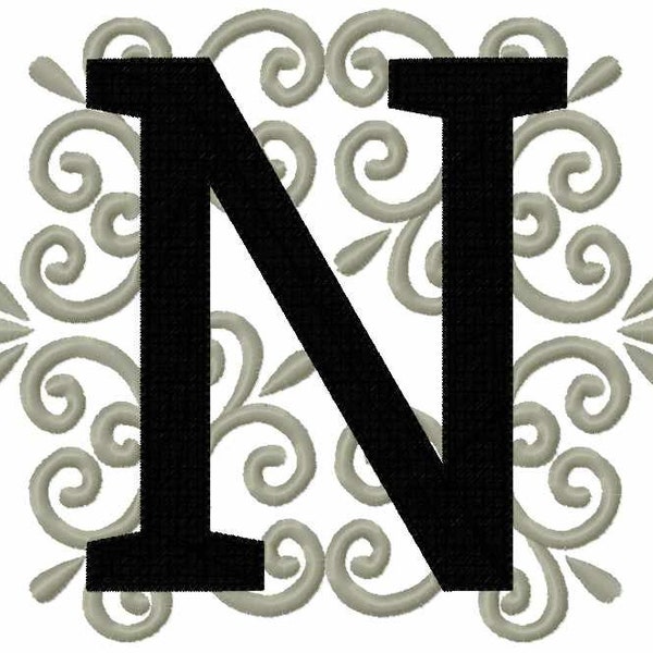 Monogram Letter N - Etsy