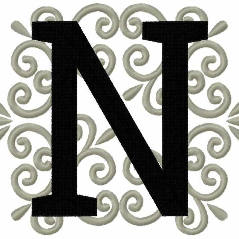 Monogram Letter N - Etsy