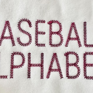 Baseball Stitch Block FONT College Collegiate Varsity Type Block Sport ...
