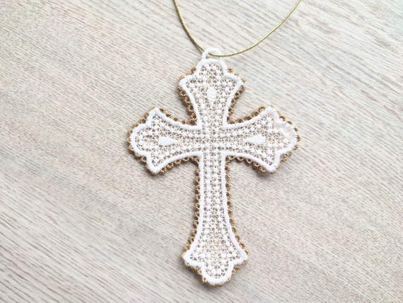 Lace Cross FSL Free Standing Lace Christian Cross Lace | Etsy