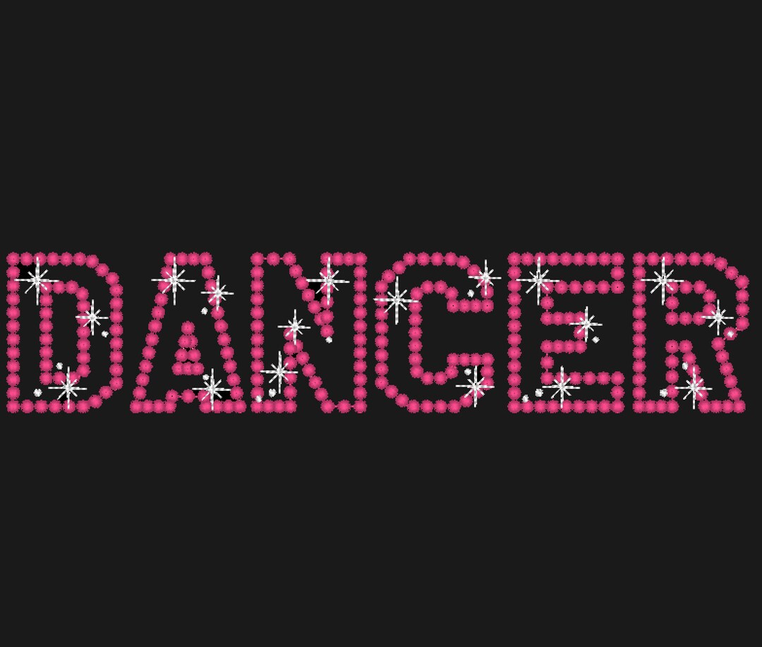 Sparkling Dancer Sport Monogram Applique Font Machine Embroidery ...