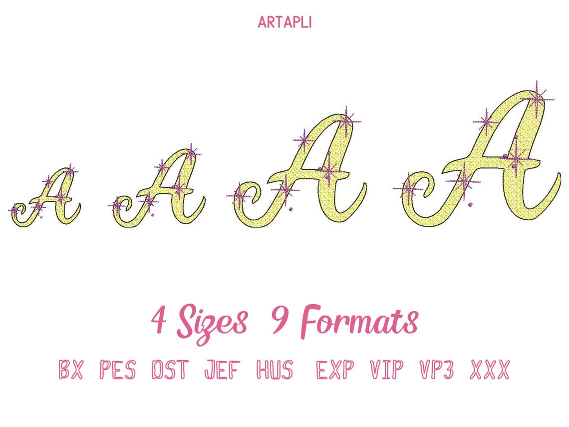 Glitter Sparkling FONT Night Starry Sky Alphabet Kids Girl - Etsy