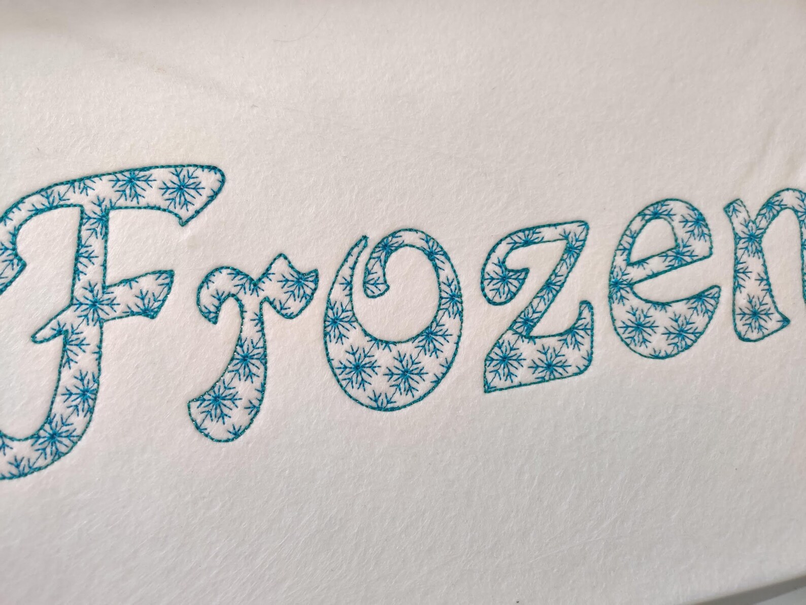 Frozen Snow Font Light Sketch Outline Machine Embroidery Font Alphabet ...