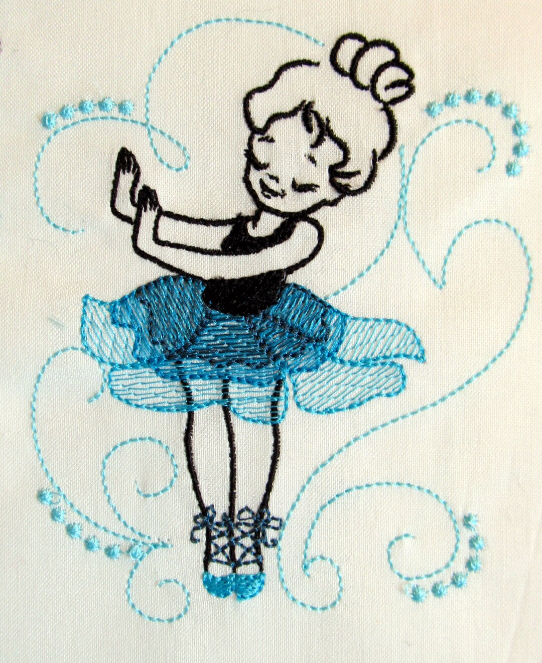 Unique Little Dancer Embroidery Outline Designs / 4x4, 5x7 and 6x10 ...
