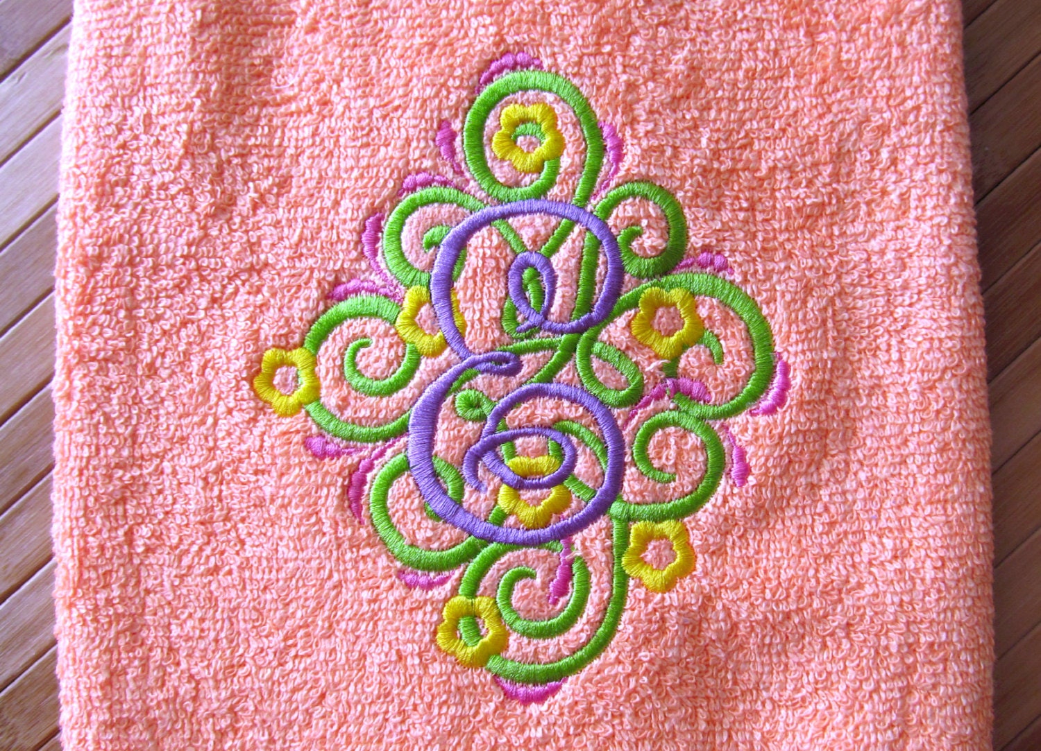 Ornamental, colorful, swirl and curl Monogram whole set - machine ...