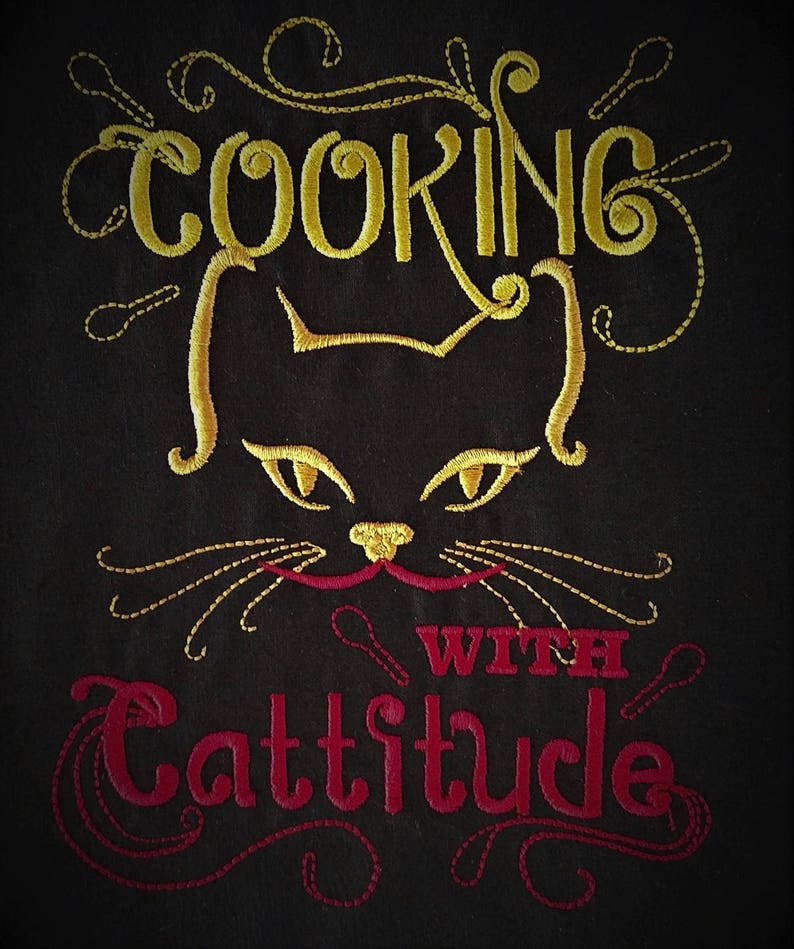 For Cat Lovers Cattitude Kitchen Cute Quotes Kitty Kitchen | Etsy
