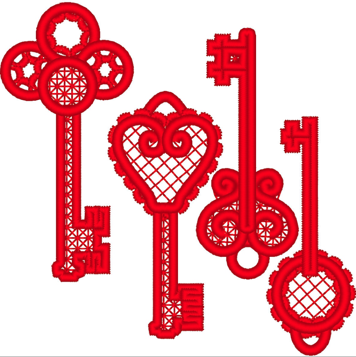 Steam Punk Skeleton Lace Keys FSL Free Standing Lace Key - Etsy