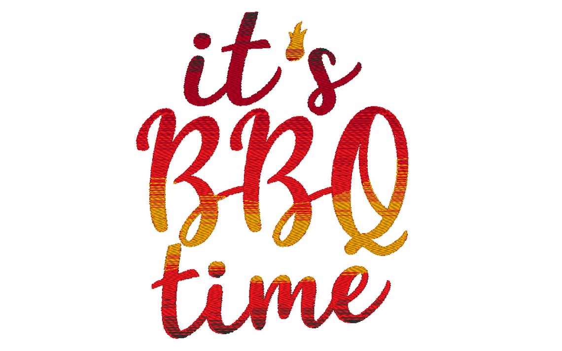 Its BBQ Time, It is Barbecue Time, Apron, Kitchen Towel, Summer Time ...