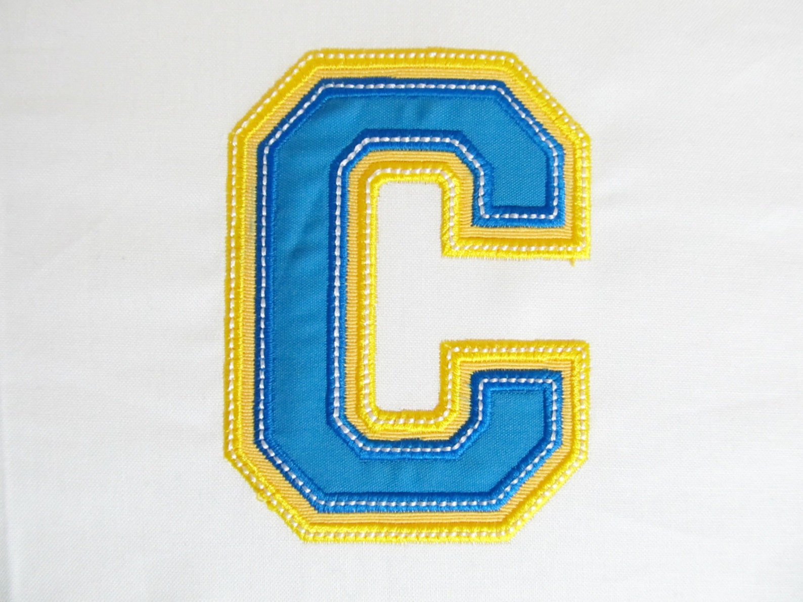 Two Layers Double Applique Athletic Sport High School Team Players FONT ...