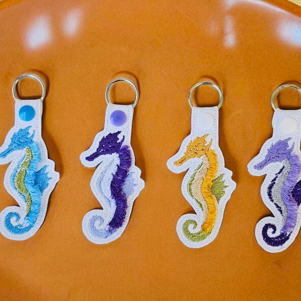Seahorse Keychain - Etsy