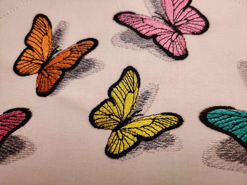 Realistic Small Mini Butterfly Dimensional, 3D Shadow Butterflies ...