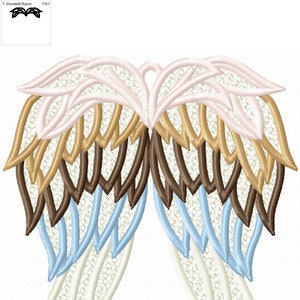 Multicolor Angel Wings FSL Free Standing Lace Angel Wing Christmas ...