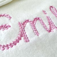 Cursive Yarn Embroidery Font - Machine Embroidery Font for Chenille ...