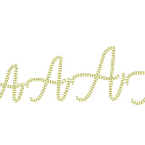 Bold Dense Chain Stitch FONT Machine Embroidery Designs in Alphabet ...