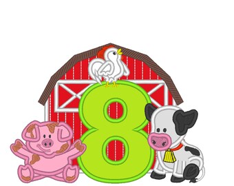 PRINT File PNG JPEG Print File Barn Farm Animal 4 Farm - Etsy