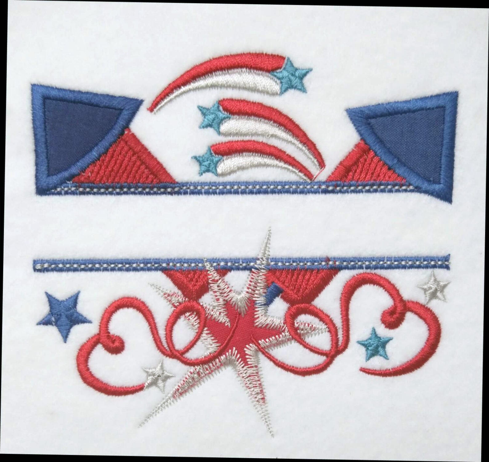 Firecracker Split Embroidery 5x7 Multiple Sizes Embroidery Machine ...